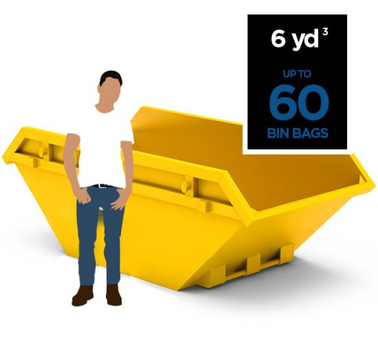 6 Cubic Yard Skip - Alpha Skip Hire
